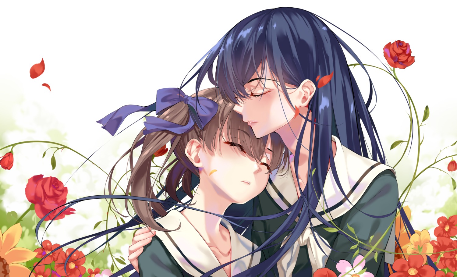 aoi (buzhuen444) maria-sama ga miteru fukuzawa yumi ogasawara sachiko seifuku yuri | #835627 ...